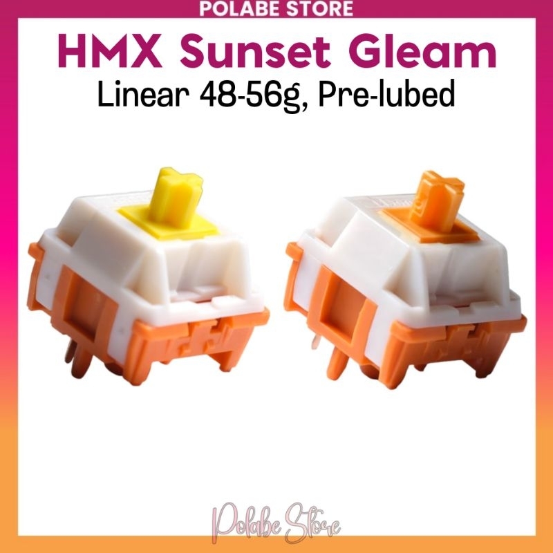 HMX Sunset Gleam 3.5mm linear switch bàn phím cơ Switch Hmx Sunset ...