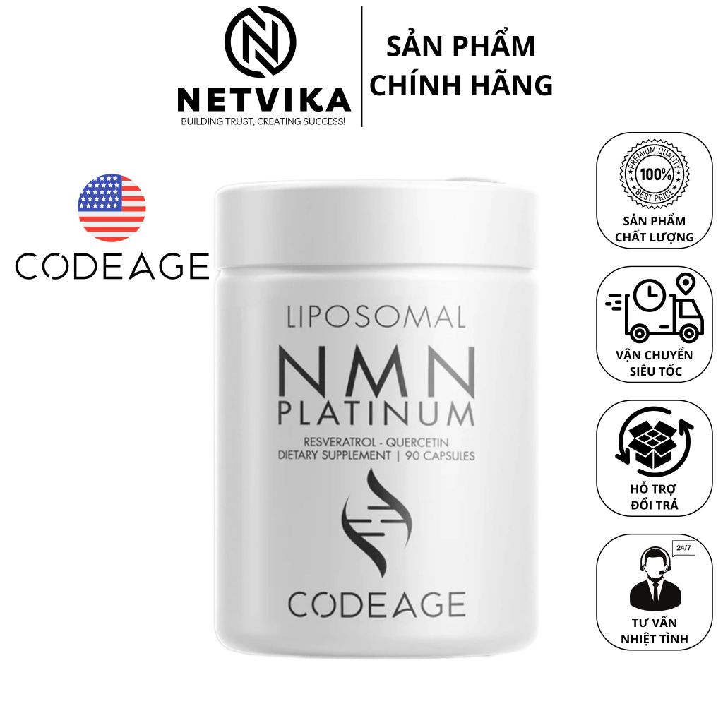 Viên Uống Hỗ Trợ Tăng Cường Sức Khỏe CODEAGE Liposomal NMN Platinum | NETVIKA | Shopee Việt Nam