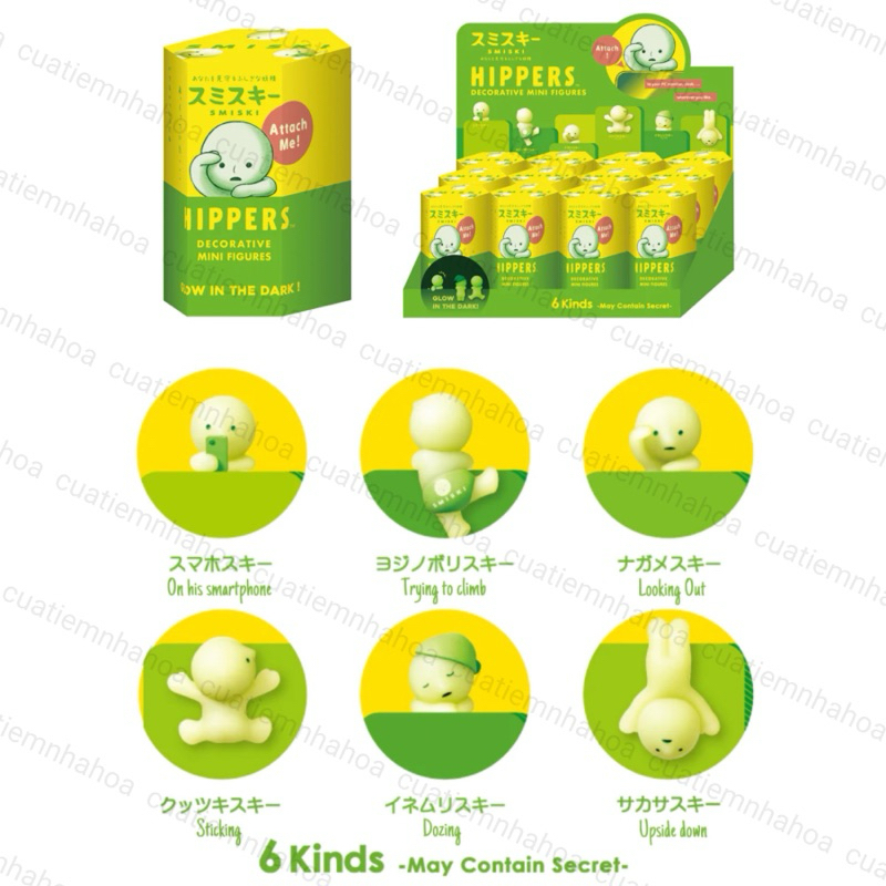 [Chính Hãng] Mô hình dán điện thoại Hippers Smiski | Shopee Việt Nam