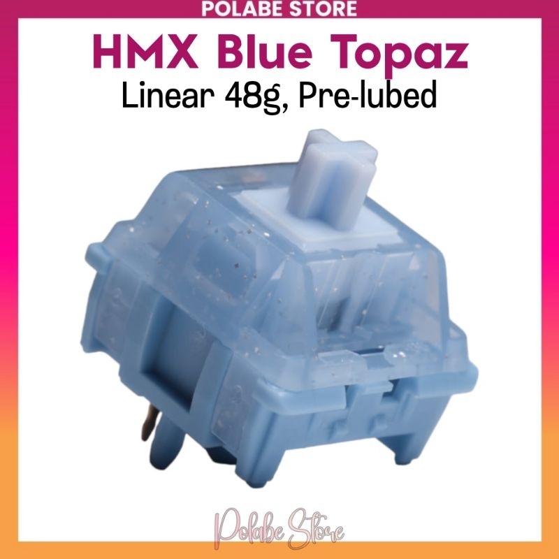 HMX Blue Topaz linear switch bàn phím cơ Polabe Store HMX Blue Topaz ...