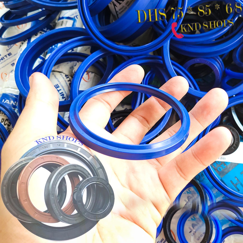 [02cái] Phớt chắn bụi thủy lực DHS 75*85*6/8, phớt chắn bụi thủy lực ...
