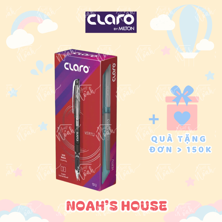 [NOAH'S HOUSE] Hộp Bút Viết Bi CLARO Ball Pen Vertu Ngòi 0.7mm, Mực ...