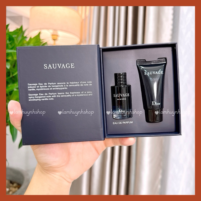 Bộ gift set DIOR SAUVAGE nước hoa mini + sữa tắm | Shopee Việt Nam