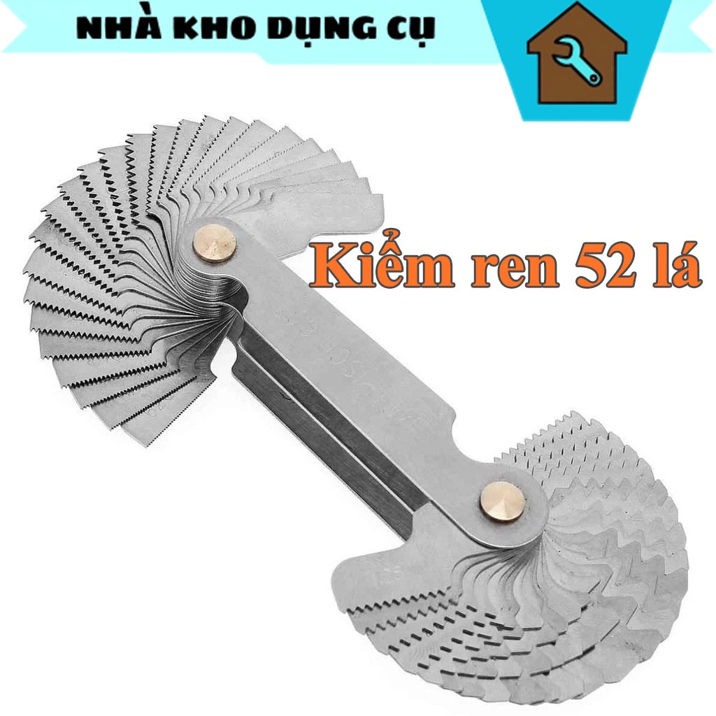 Bộ dưỡng đo kiểm ren 52 lá lưỡng hệ 60° 0.25mm-6.0mm VÀ 55° 4G-62G ...