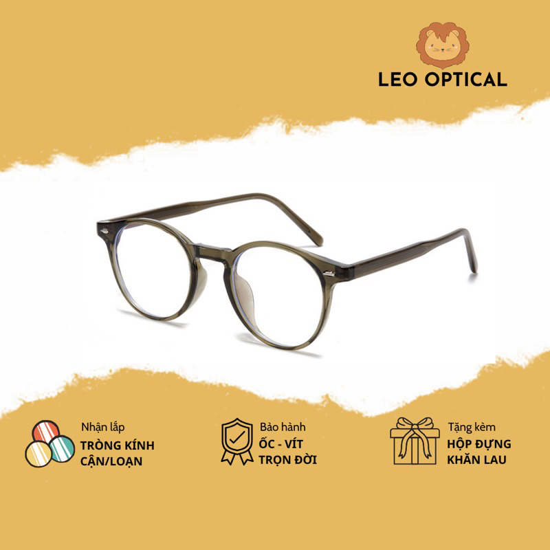 Kính mắt tròn CARLA x LEO OPTICAL form nhỏ vừa MS9216 | Shopee Việt Nam