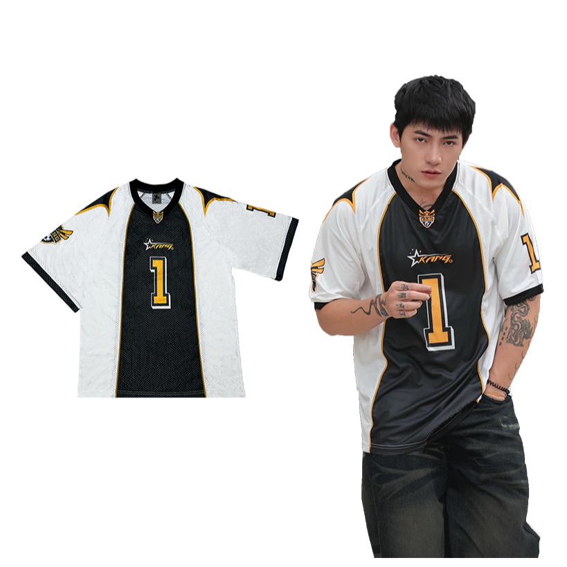 KANG - Team Number One T-Shirt, Áo Thun Kang Vải Lưới In Số 1 Jersey ...