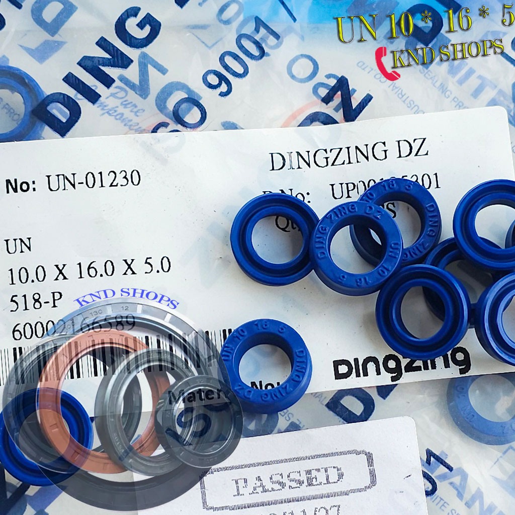 [10cái] Phớt ben thủy lực cho ty & piston Ding Zing DZ UN 10*16*5 | DZ UN 10*18*6(8) | DZ UN 12 ...