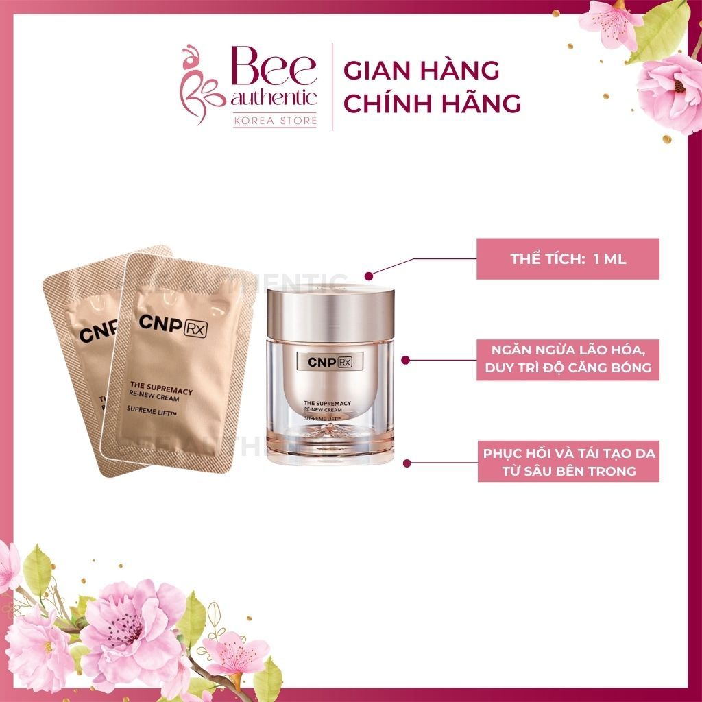 10 Gói Sample Kem dưỡng cao cấp CNP RX vàng trẻ hóa phục hồi Cnp Rx The ...