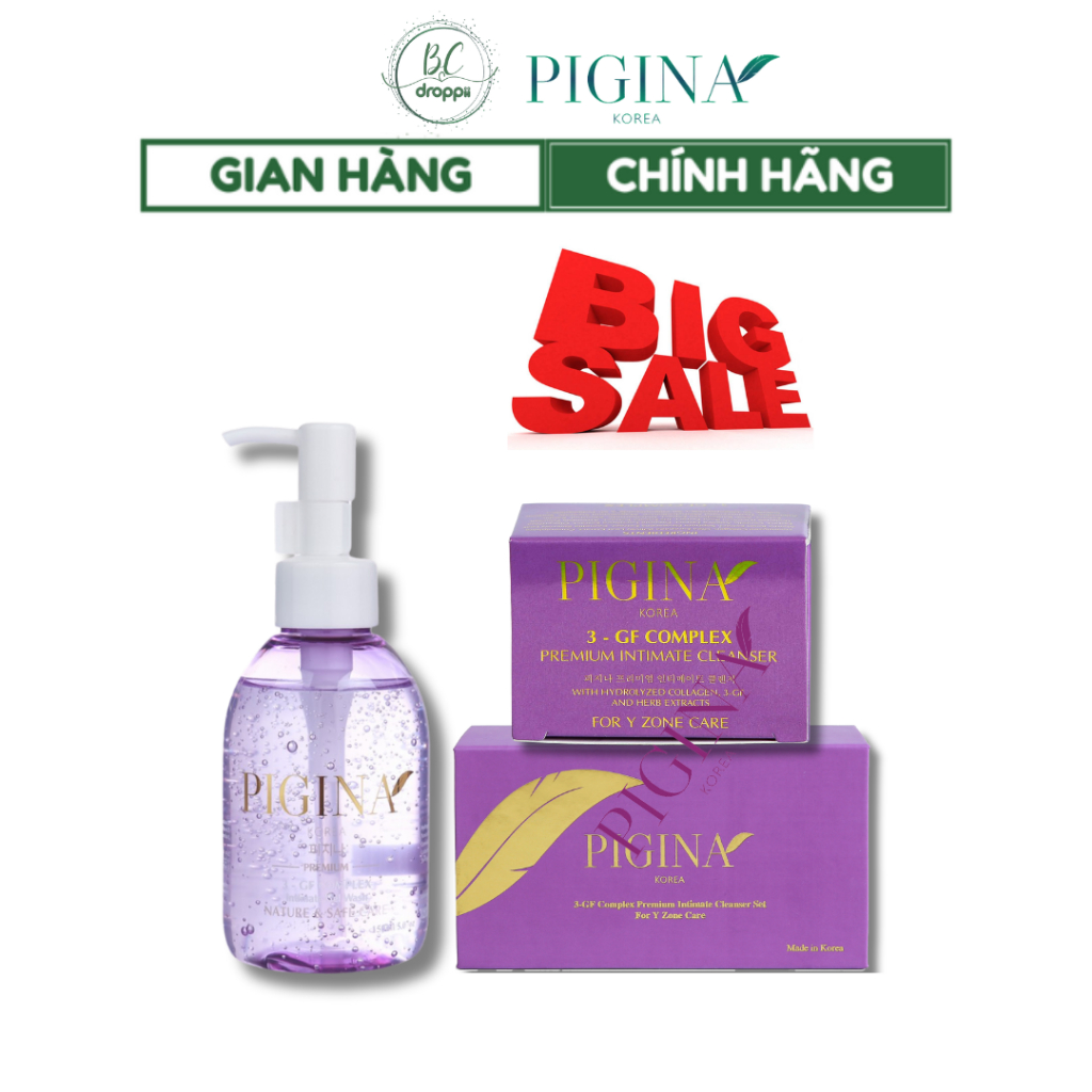 Dung dịch vệ sinh Pigina, dung dịch vệ sinh khử mùi, trẻ hóa, làm hồng ...