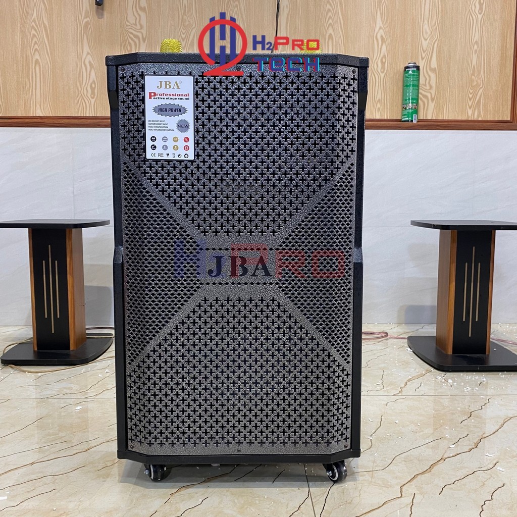 Loa Kéo Công Suất Lớn JBA 666 Bass 40 800W, Tặng 2 Mic Không Dây Uhf ...