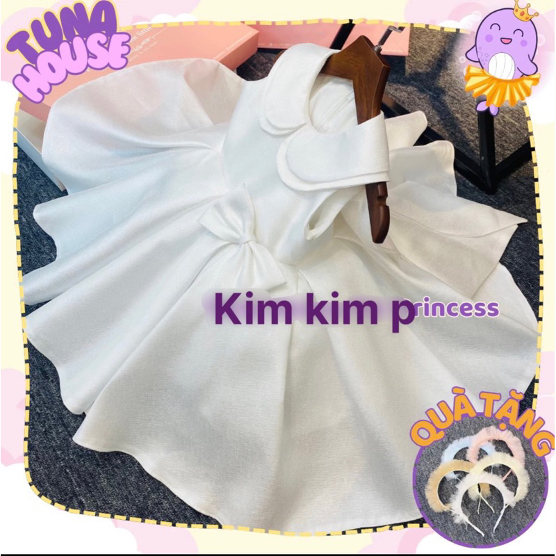 Váy công chúa cổ sen hàng thiết kế cao cấp kim kim | Shopee Việt Nam
