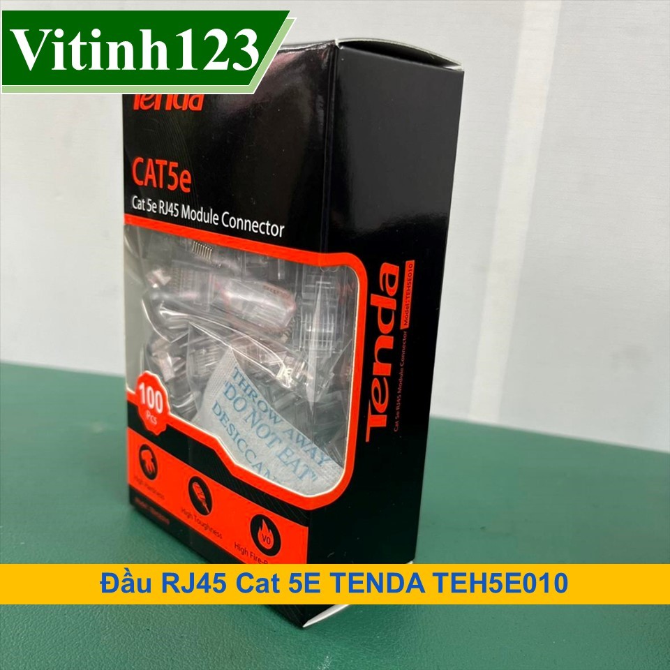 Đầu RJ45 Cat 5e TENDA TEH5E010,Cat 6e TENDA TEH60510 | Shopee Việt Nam