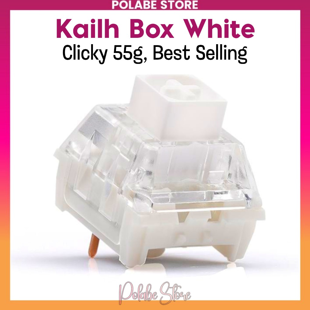 Kailh BOX White clicky Switch Công Tắc Bàn Phím Cơ Kailh Crystal Thick ...