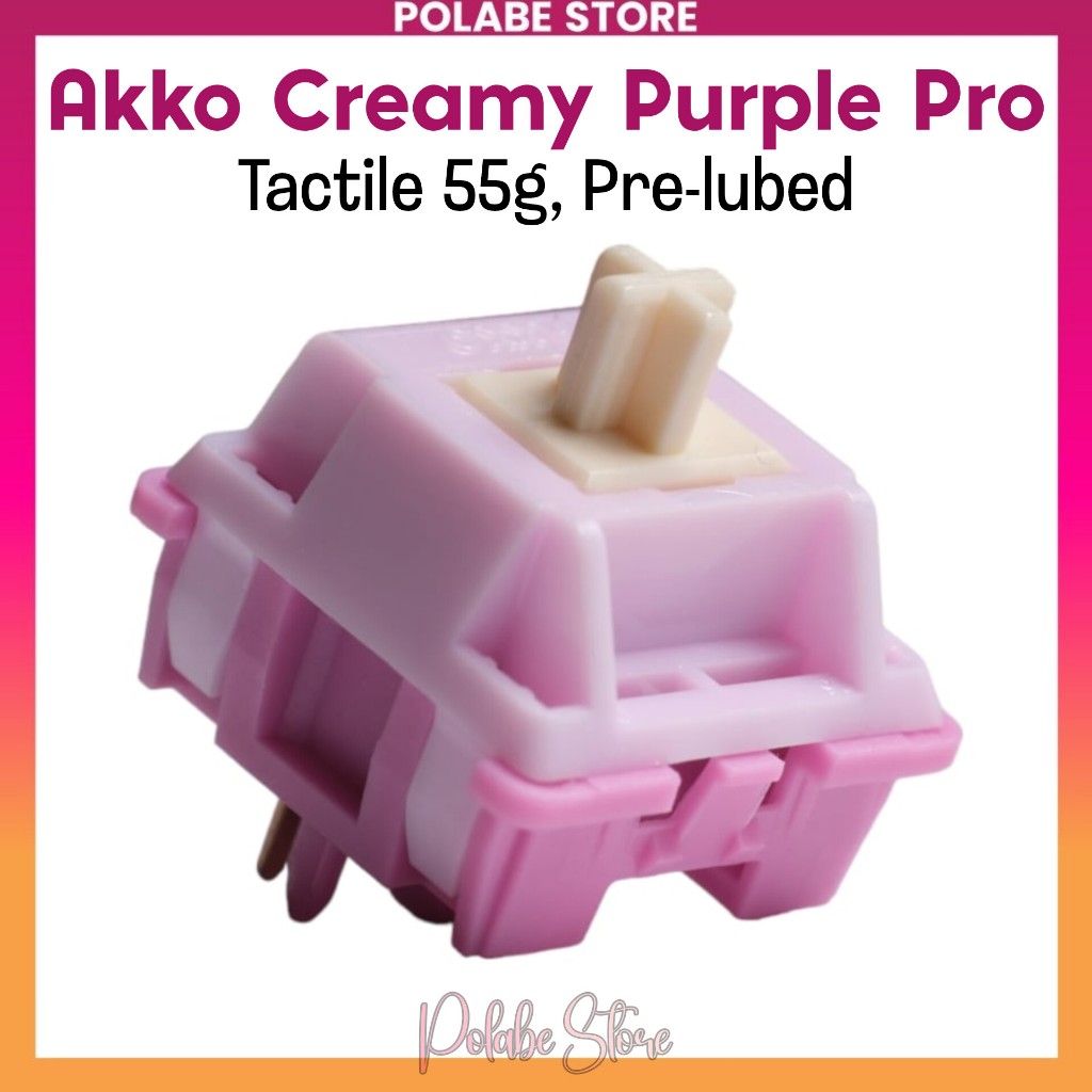 Akko Creamy Purple Pro Tactile switch Công Tắc Bàn Phím Cơ Polabe Store ...