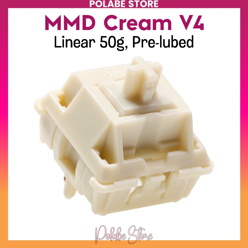 MMD Cream V4 Công Tắc Bàn Phím Cơ Linear Switch Polabe Store | Shopee ...