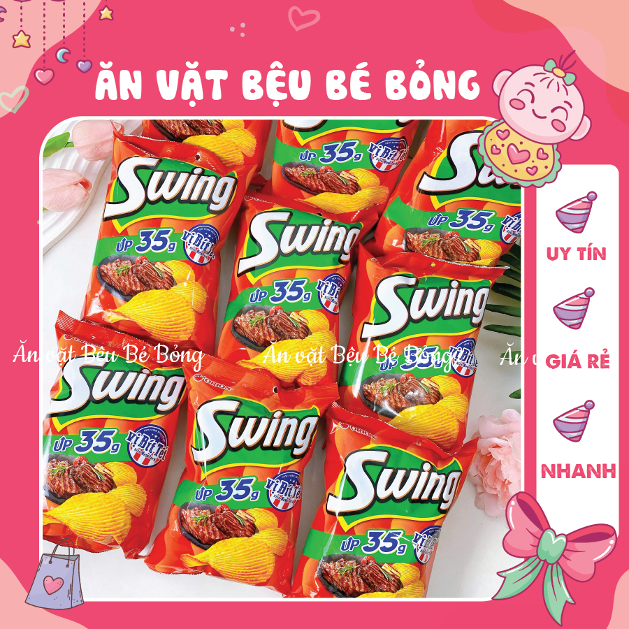 Bim bim SWING khoai tây vị Bò Bít Tết phiên bản mới chính hãng của ...