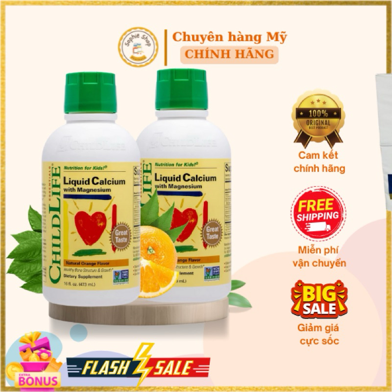 VITAMIN LIQUID CALCIUM CHILDLIFE BỔ SUNG CANXI - KẼM 🇺🇸 🇺🇸 Nhập khẩu : Mỹ | Shopee Việt Nam