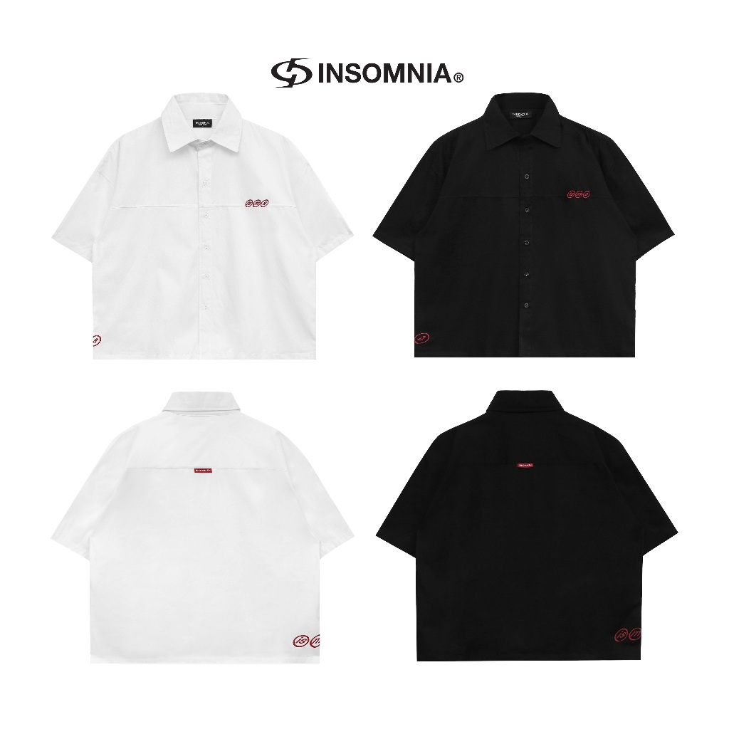 Áo Sơ Mi Boxy Mini Icon INSOMNIA Kaki Cotton Unisex Local Brand - TS033 ...