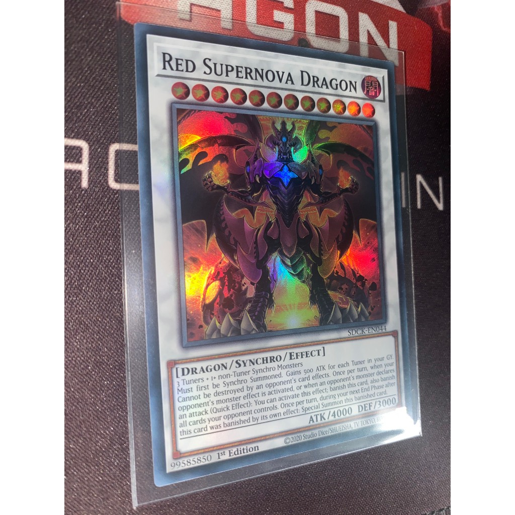 Red Supernova Dragon - SDCK-EN044 - Super Rare 1st Edition | Shopee ...