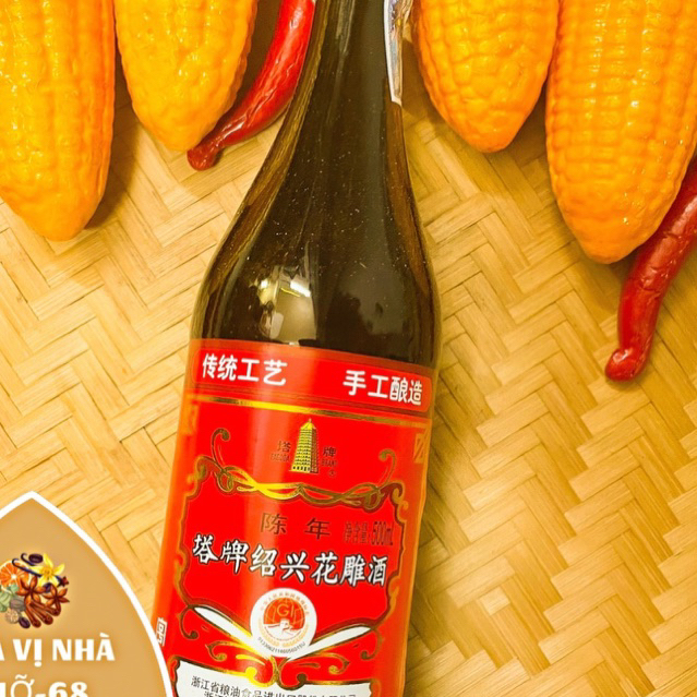 Gia vị ruou nấu ăn hoa tiêu Thiệu Hưng nhãn đỏ- chai 500ml | Shopee ...