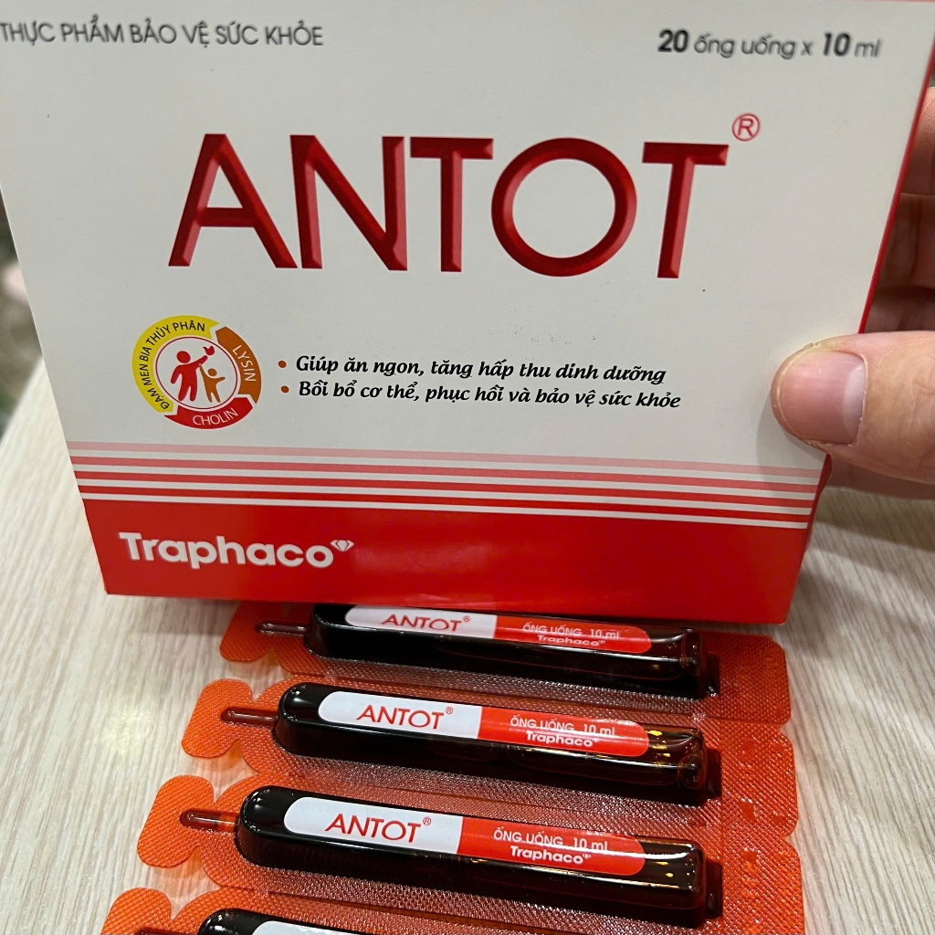ANTOT ống nhựa Traphaco 20 ống x 10ml Bổ sung đạm thủy phân giúp ăn ...