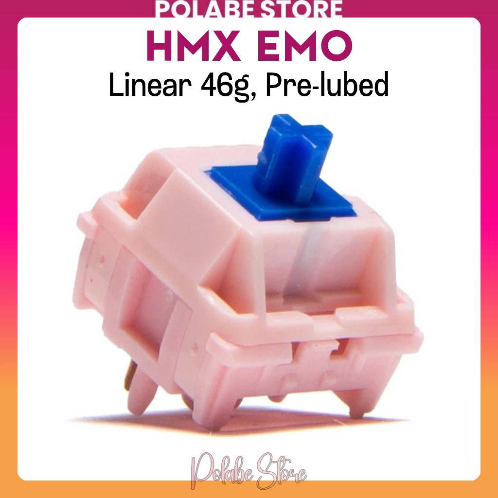 HMX Emo linear switch prelube mượt HMX switch bàn phím cơ Polabe Store ...