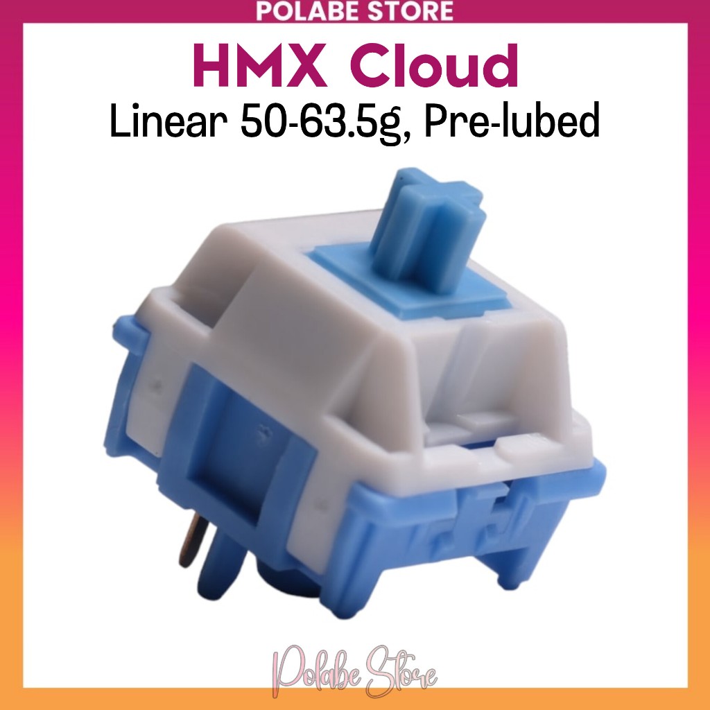 HMX Cloud Linear Switch bàn phím cơ HMX Switch Prelube mượt Polabe Store | Shopee Việt Nam