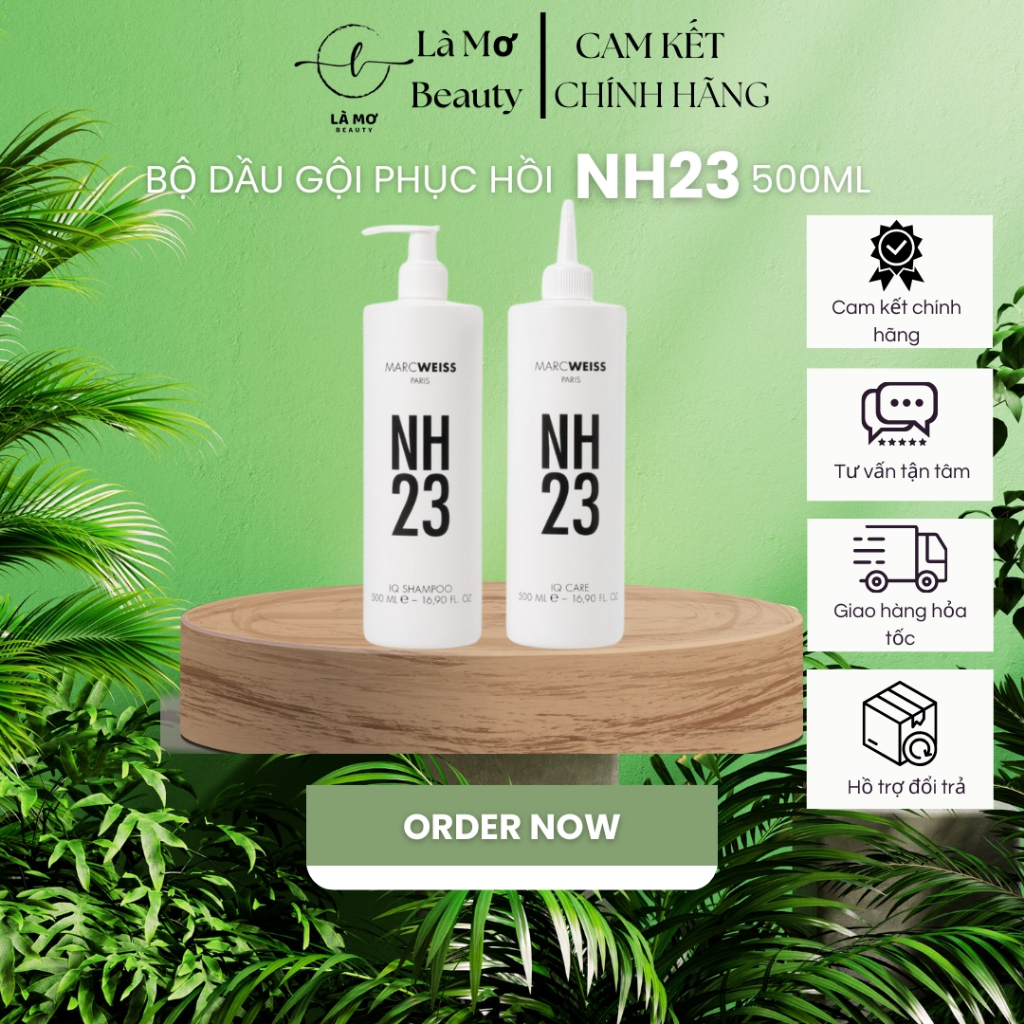 Bộ Dầu gội và Nước dưỡng NH23 IQ REPAIR KIT 500ml Công Nghệ PROTEIN ...