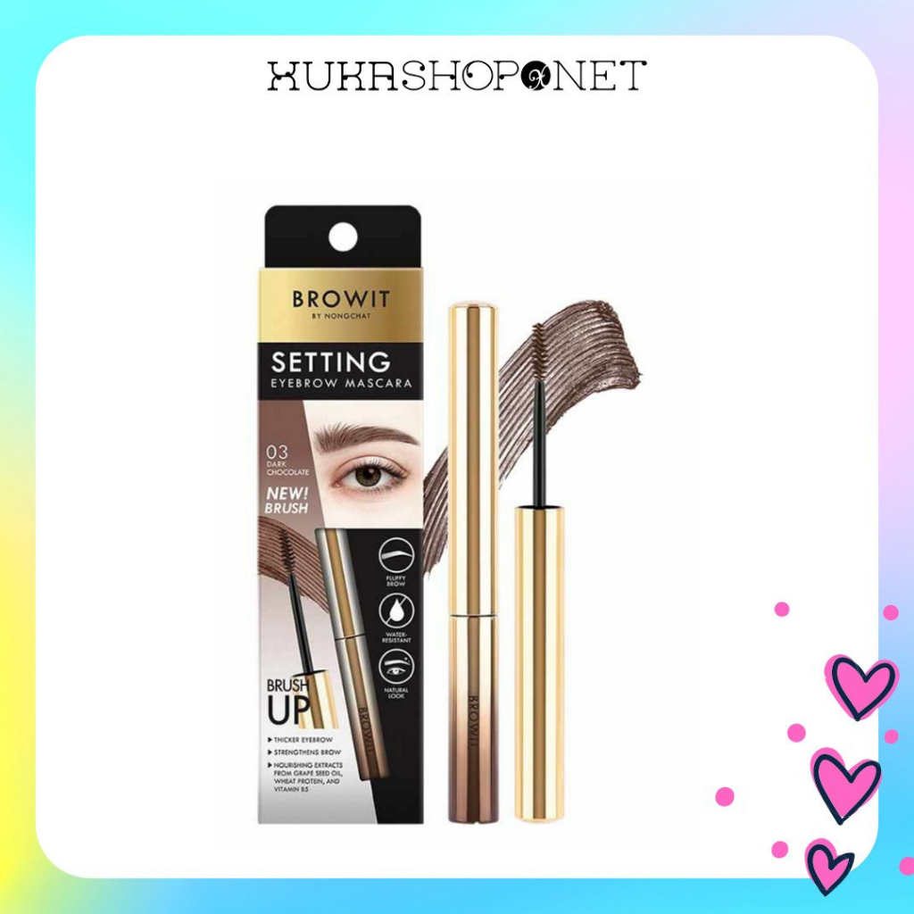 Bút Setting Eyebrow Mascara Định Hình Lông Mày Browit By NongChat Vàng Không Nhoè, Không Trôi ...