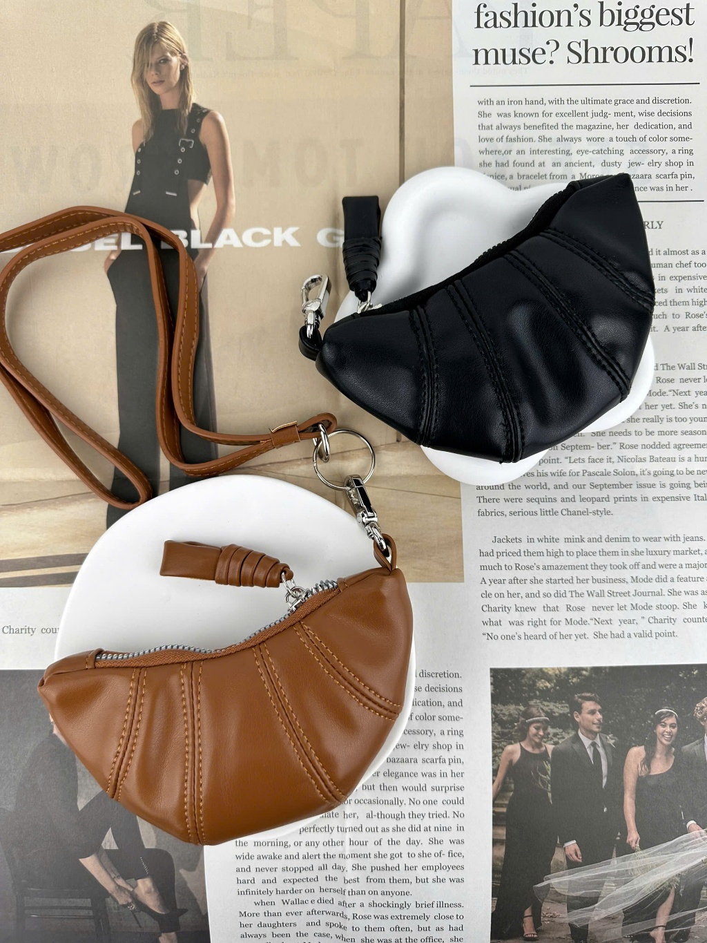 [Có sẵn] Ví Dây Đeo Bánh Sừng Bò - Croissant Wallet | Shopee Việt Nam