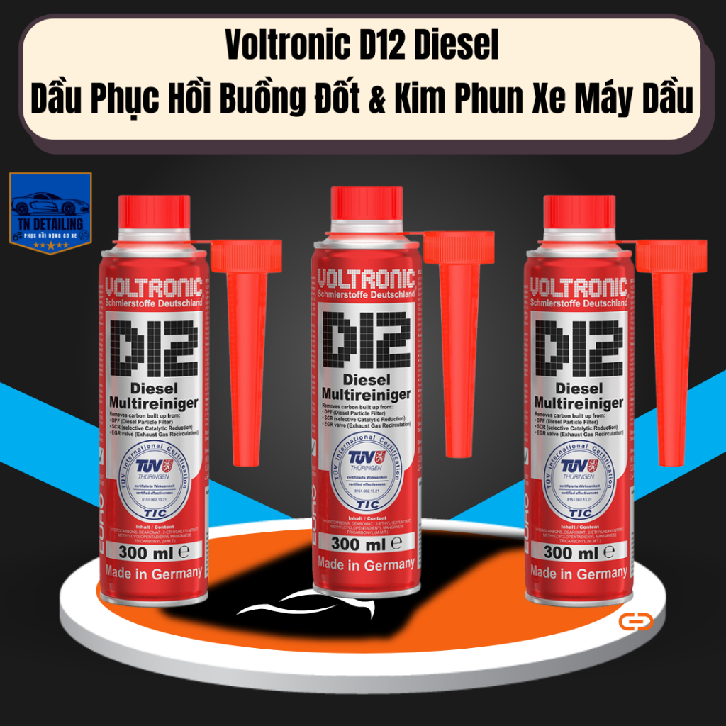 Dầu Phục Hồi Buồng Đốt Và Vệ Sinh Kim Phun VOLTRONIC D12 DIESEL MULTIREINIGER - Chai 300ml ...