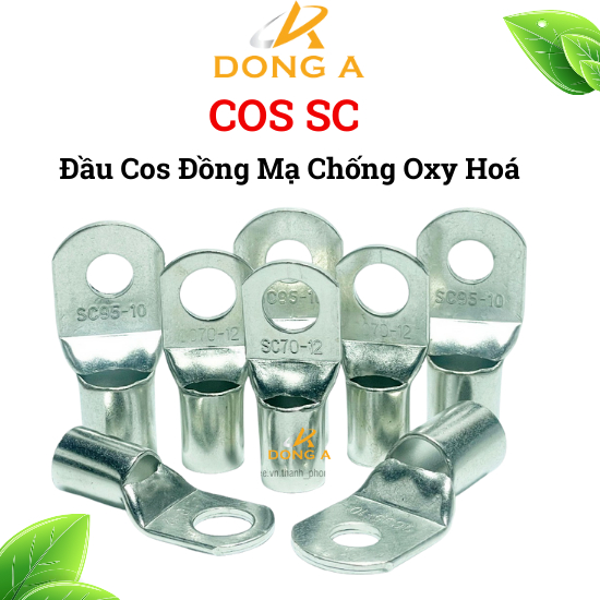 Đầu cos dây điện, đầu cốt dây điện SC 6, 10, 16, 25, 35, Đầu Cos Bằng ...