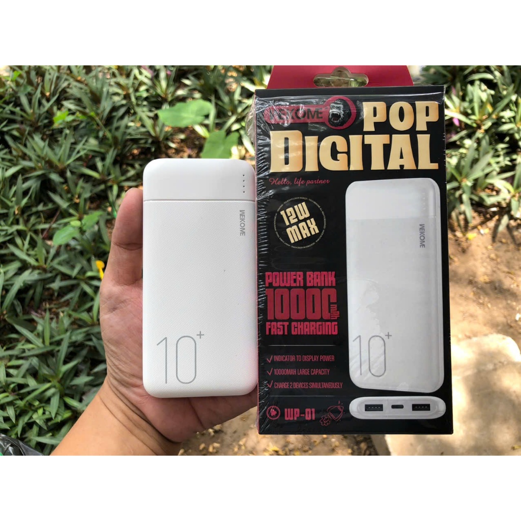 Pin Sạc Dự Phòng WK DESIGN WP-01 10000mAh Hỗ Trợ Sạc 2 Cổng Tiện Lợi | Shopee Việt Nam