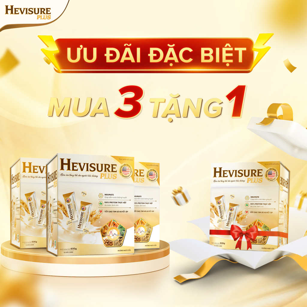 Mua 3 TẶNG 1 Hộp 600G Cùng Loại, HEVISURE PLUS 600G - Kiểm Soát Lượng ...
