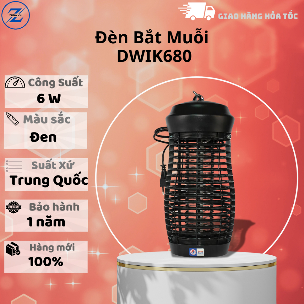 Đèn bắt muỗi Daewoo DWIK-680/ DWIK-780, ánh sáng thu hút côn trùng ...