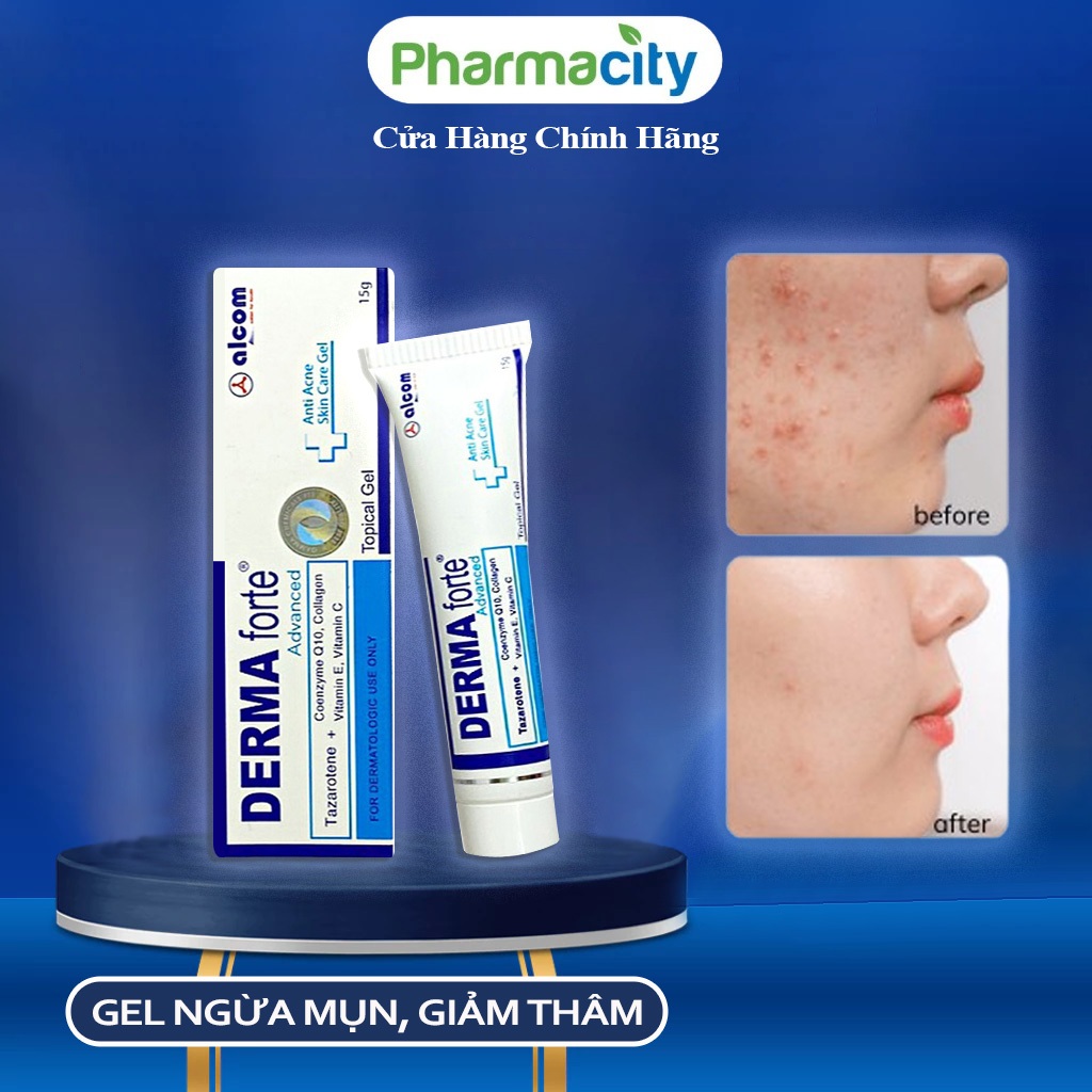 Derma Forte 15g - Gamma, Gel Giúp Giảm Mụn Trứng Cá, Ngừa Thâm, Mờ Sẹo, Da Dầu Mụn | Shopee Việt Nam
