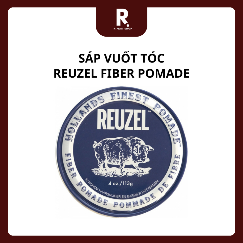 Sáp vuốt tóc REUZEL FIBER POMADE 113gr (TẶNG LƯỢC GẤP GỌN) | Shopee ...