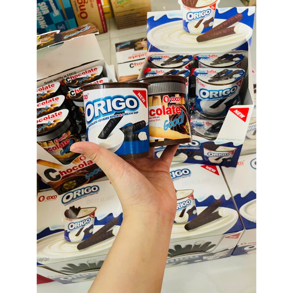 Bánh Chấm Origo Chocolate Cookies & Cream Hot Hit | Shopee Việt Nam