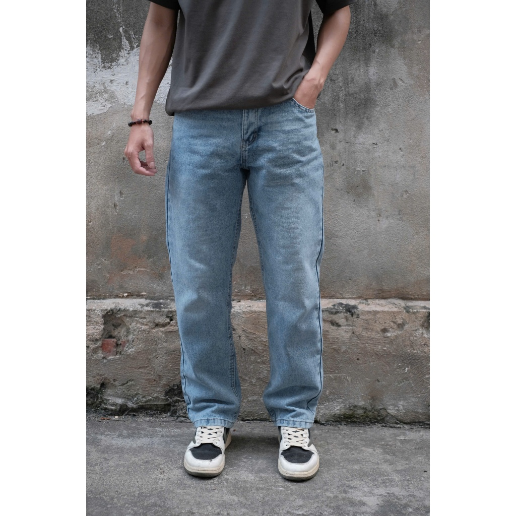 Quần Dài Jeans Nam Moken Dáng Đứng - Năng động -Trẻ Trung | Shopee Việt Nam