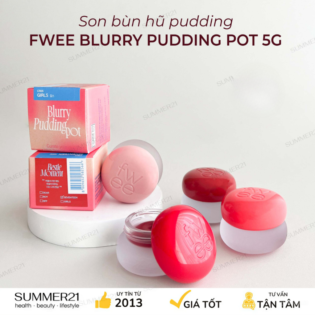 Son kem bùn FWEE BLURRY PUDDING POT 5G | Shopee Việt Nam