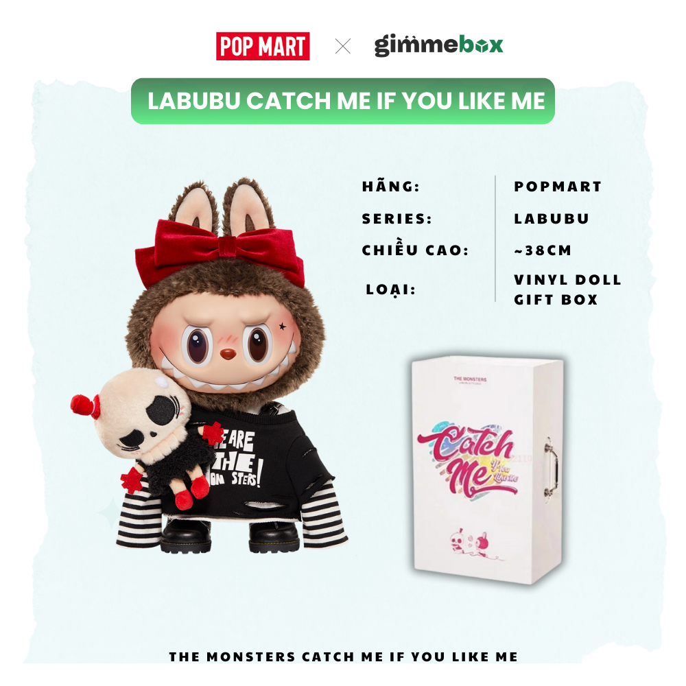 Popmart - Mô hình Labubu Catch Me Chính Hãng 38cm - Đồ Chơi Labubu ...
