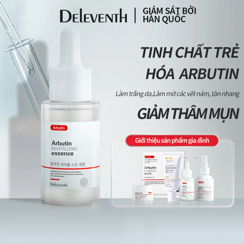 Serum arbutin, alpha arbutin thành phần tự nhiên, giúp trắng da, giảm thâm, dưỡng ẩm và phục hồi ...