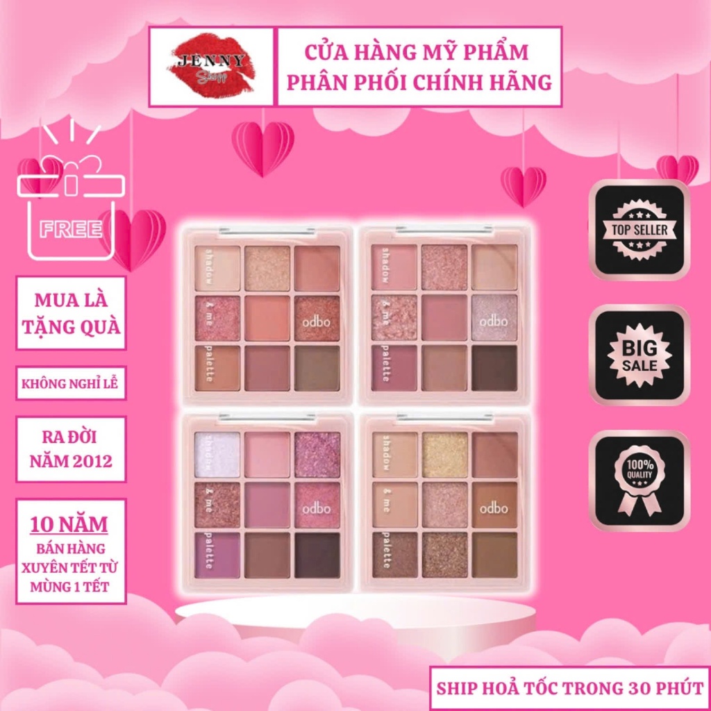 Bảng Phấn Mắt 9 Ô Odbo Shadow & Me Palette | Shopee Việt Nam