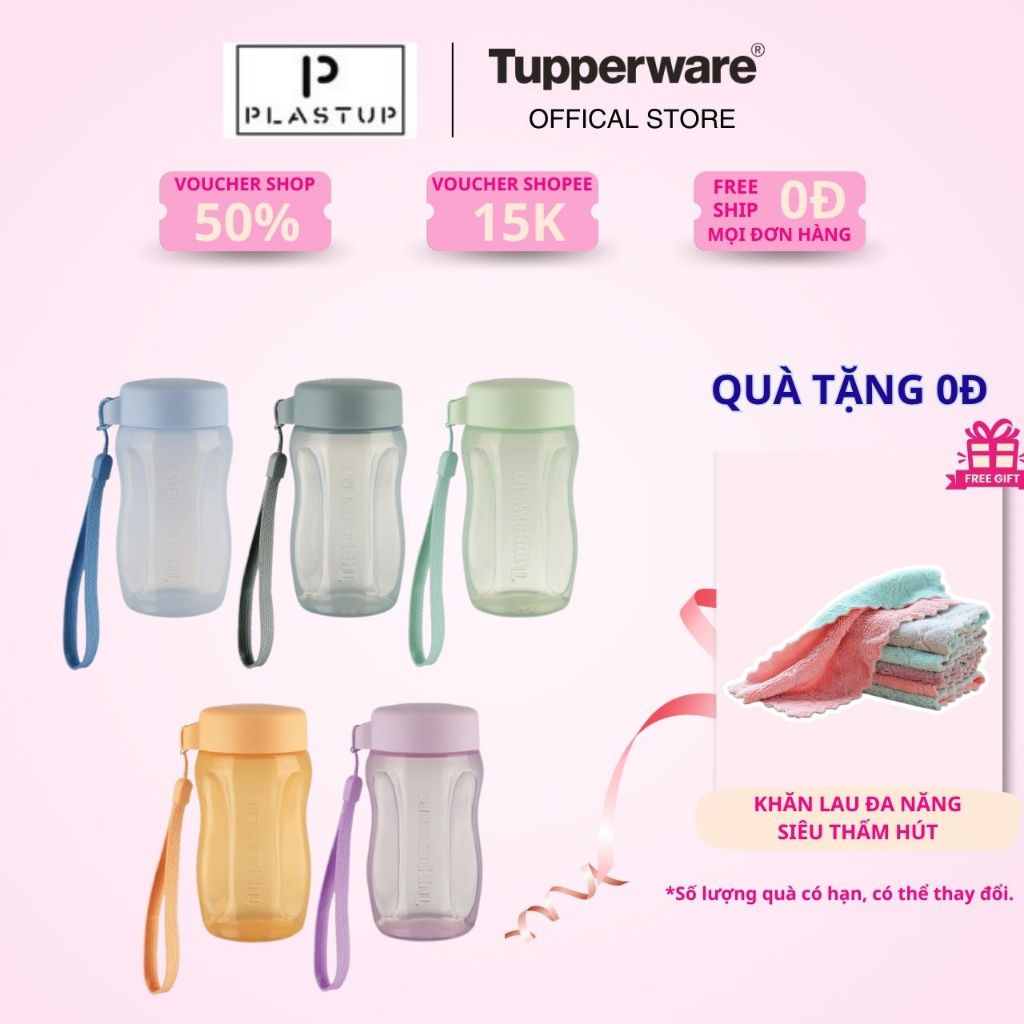 Bình nước Tupperware Eco Bottle 310ml Gen II nắp vặn | Shopee Việt Nam