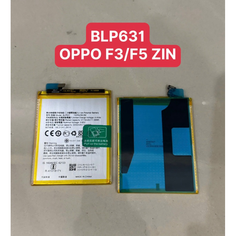 PIN OPPO F3/F5/F7/F9/F11/F11 PRO ZIN | Shopee Việt Nam