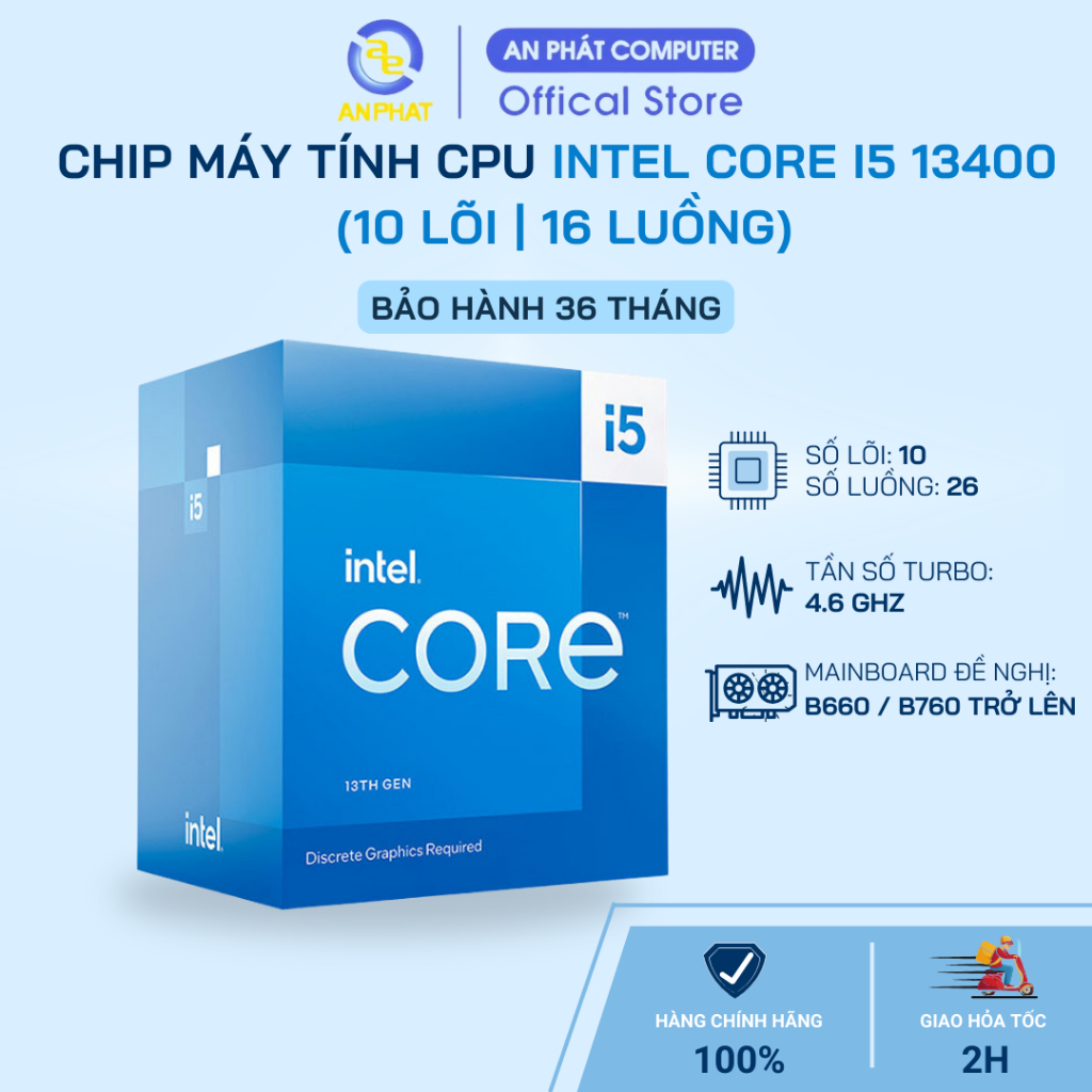 CPU Intel Core i5 13400 (Intel LGA1700 - 10 Core - 16 Thread - Base 2 ...