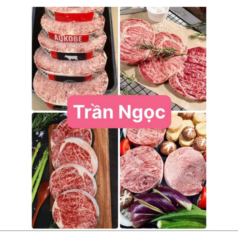 Lõi vai bò Aukobe siêu mềm tan 1khay 500gr 2 miếng (giao hoả tốc HCM ...