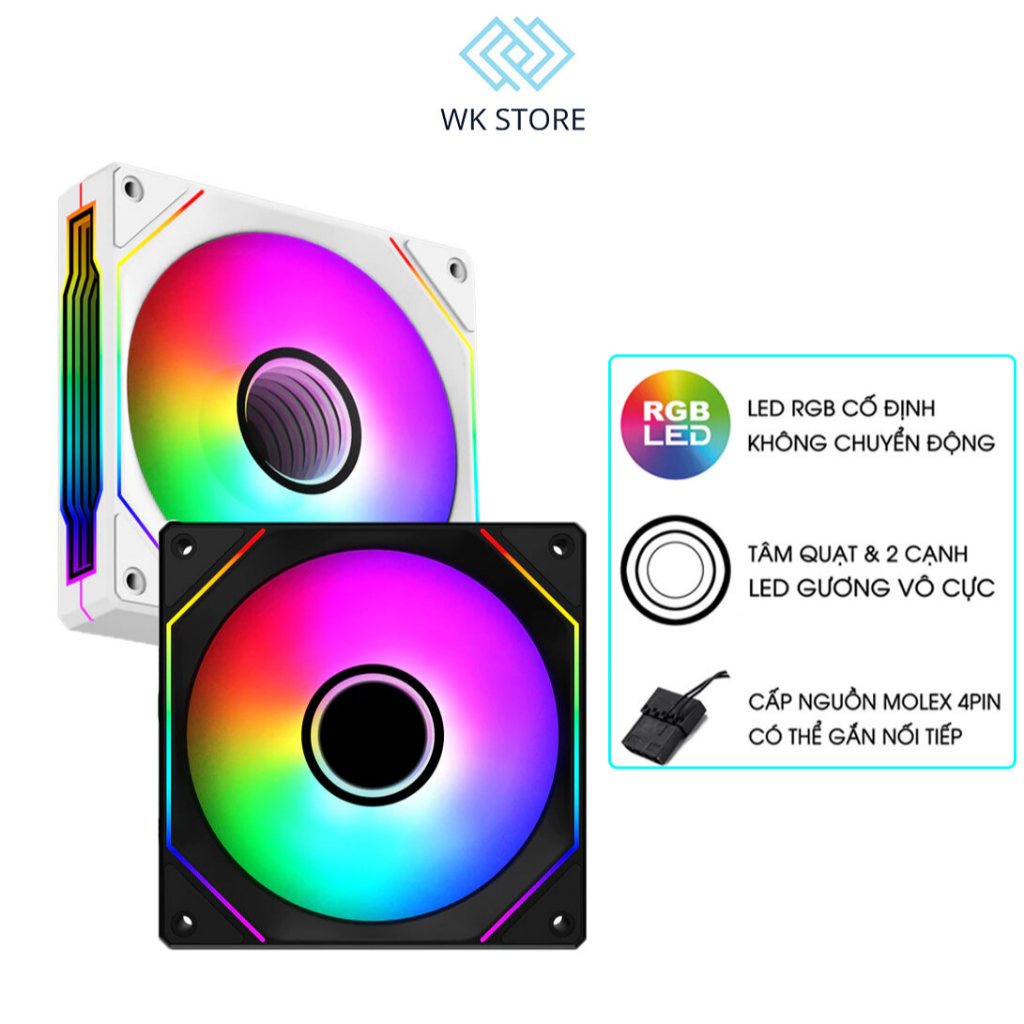 Fan case Xigmatek G20F Infinity Black / White Led RGB Fixed | Shopee ...