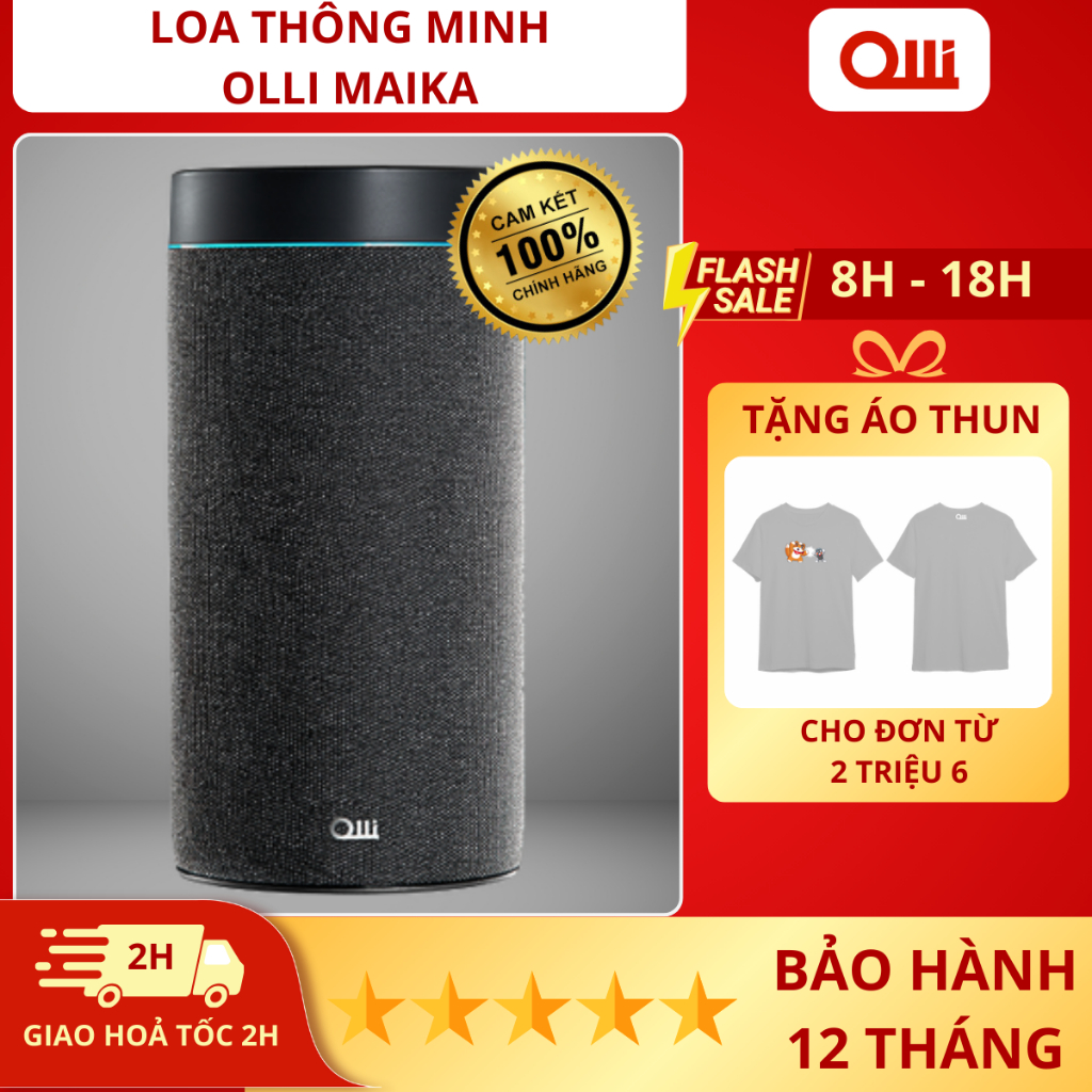 [Hàng chính hãng] Loa Olli Maika Trợ Lý Ảo Thuần Việt, Loa thông minh ...
