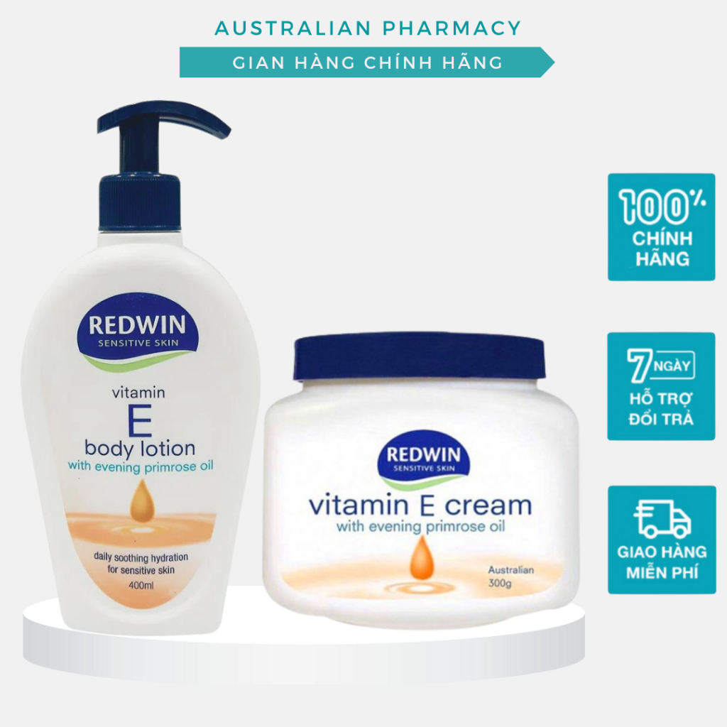 Kem Vitamin E Dưỡng Ẩm Sáng Da, Giúp Da Mềm Mịn Redwin Cream 300gr ...
